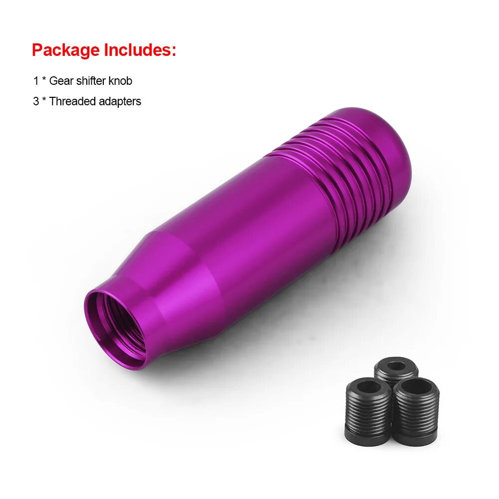 Ручка переключения передач JDM 8,5 см, ручная коробка передач, универсальная фиолетовый