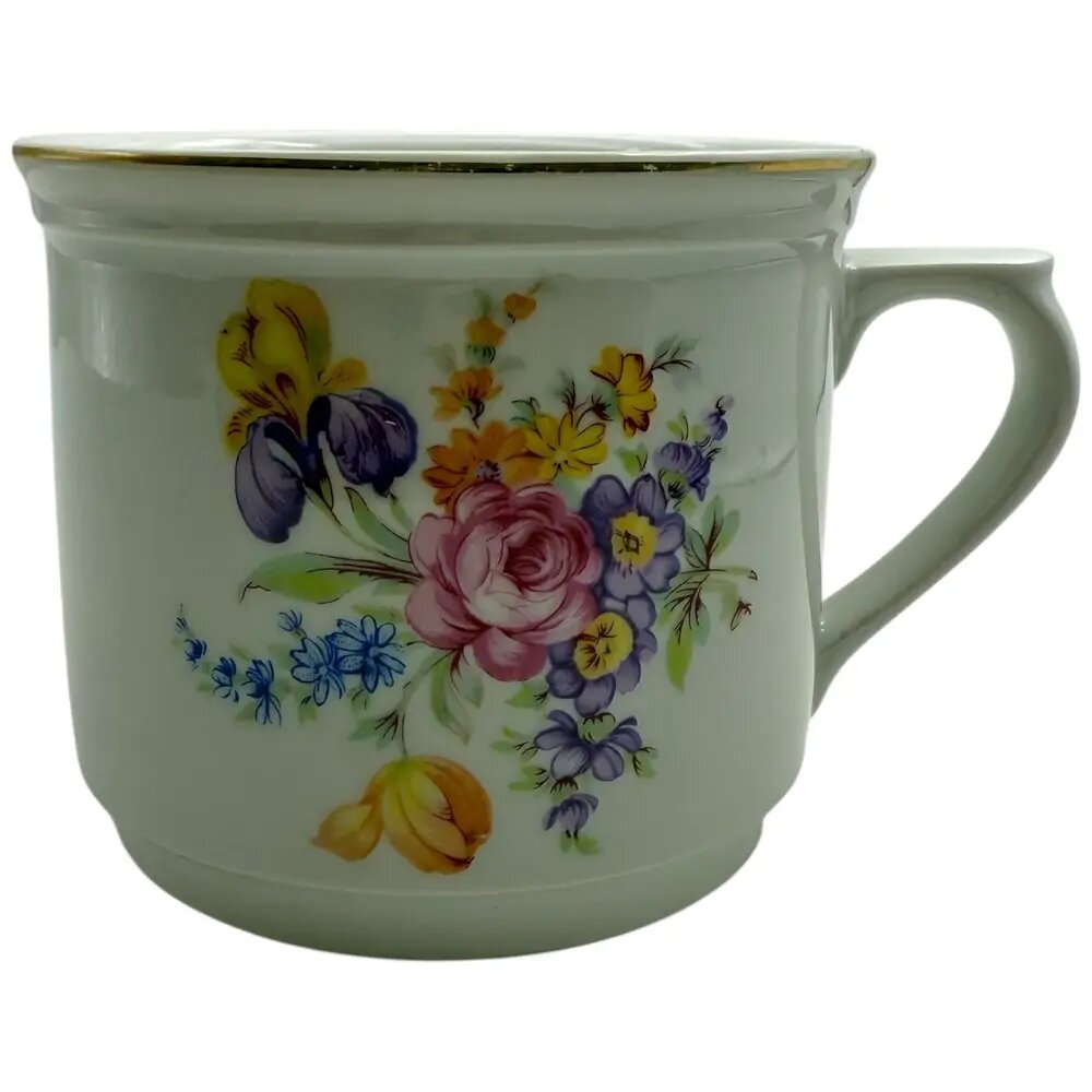 Чашка Гигант "Баварский букет", 500 мл, 1990-2000 гг, Thun, Чехия