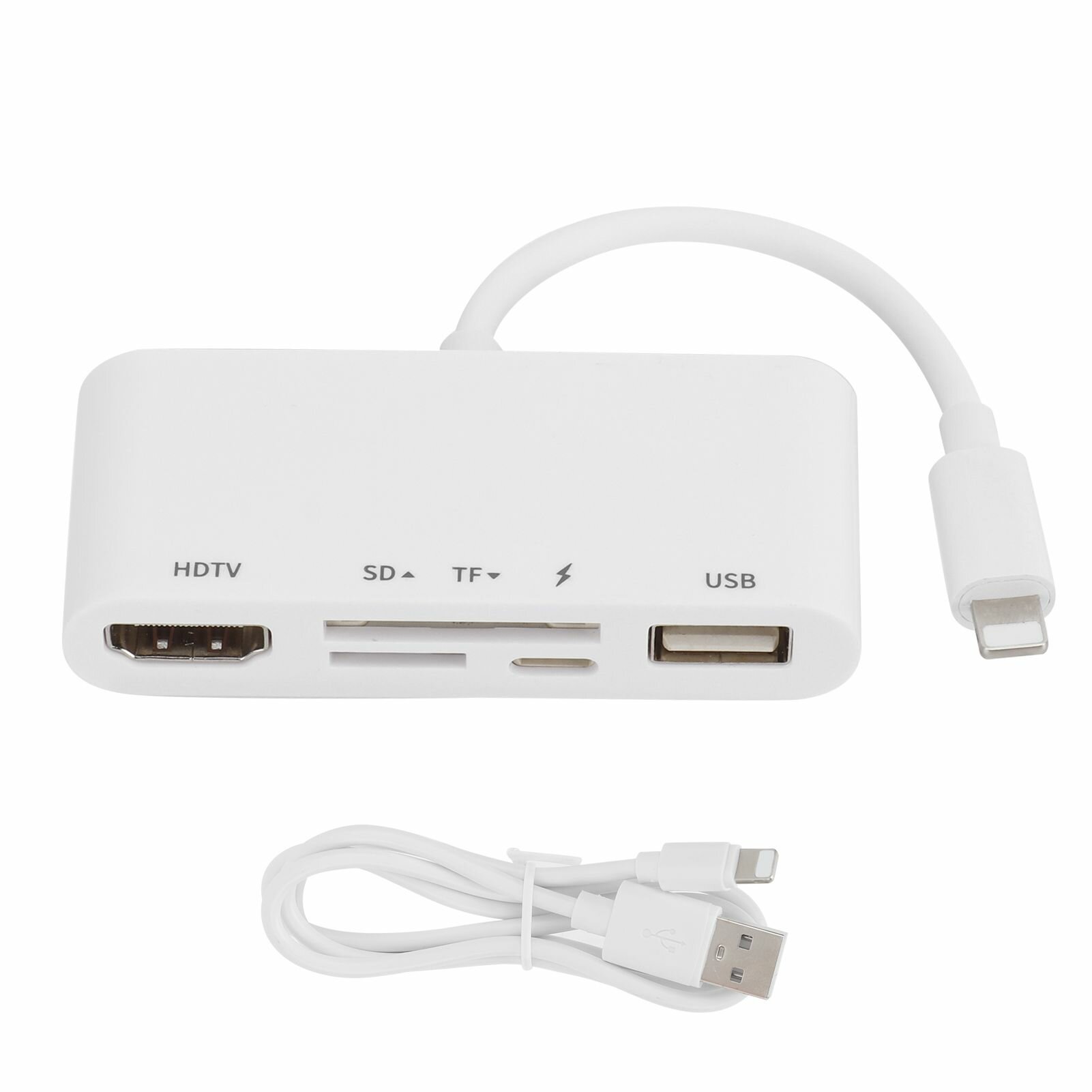 5в1 хаб быстрая зарядка TF OTG для iPhone X-XR-11Pro