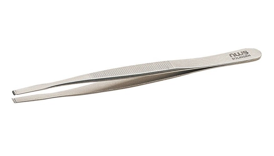 Пинцет для комплектовочных работ SA 120 мм NWS, 028K-120, с закругленными внутри наконечниками