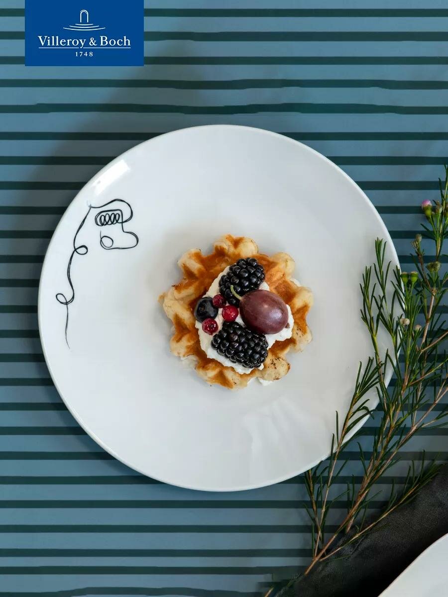 Тарелка новогодняя для завтрака 21 см, "Рождественский сапог", Statement, Villeroy & Boch, Премиум-Фарфор