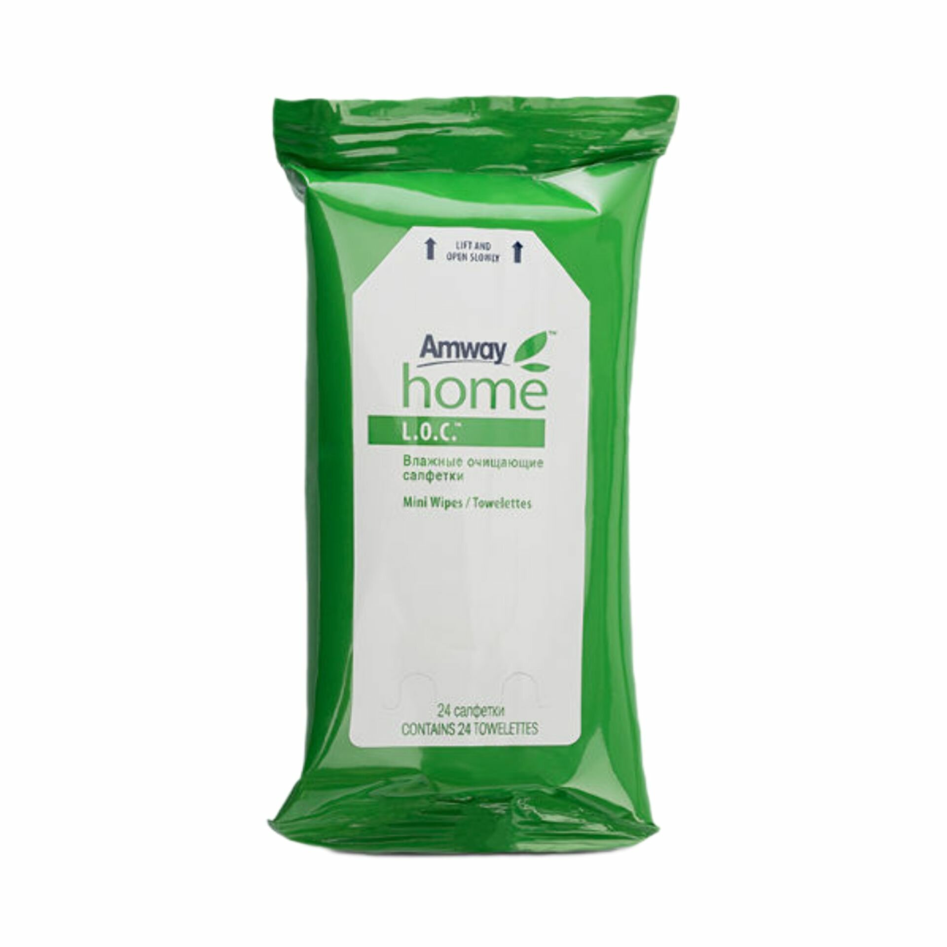 Amway L.O.C. Салфетки влажные очищающие ЛОК для одежды, Салфетки-пятновыводитель 1 уп х 24 шт