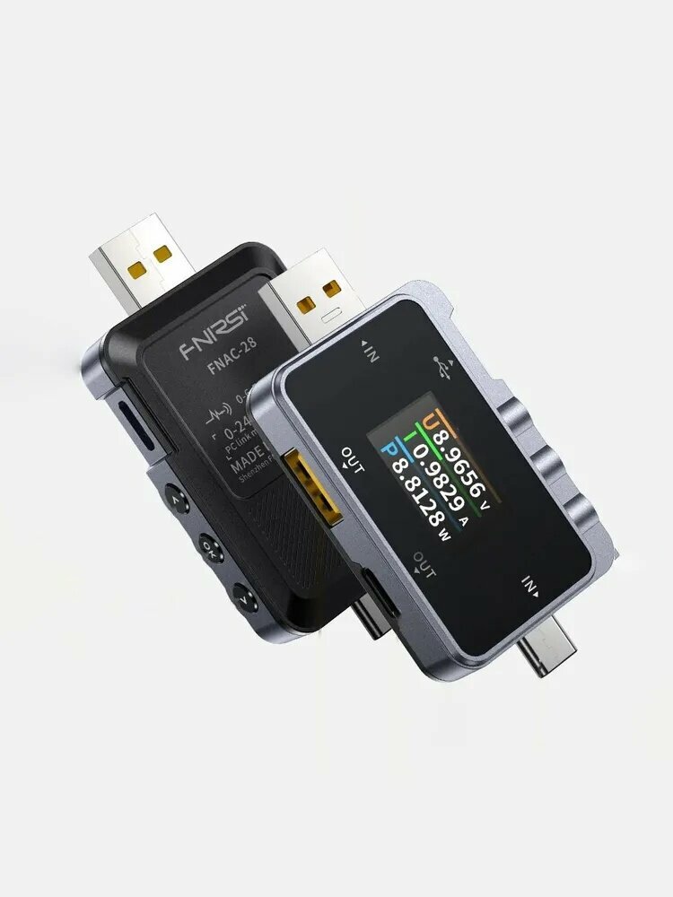 FNAC-28 Многофункциональный USB-тестер, 6.5A цифровой вольтметр-амперметр, обнаружение зарядного устройства