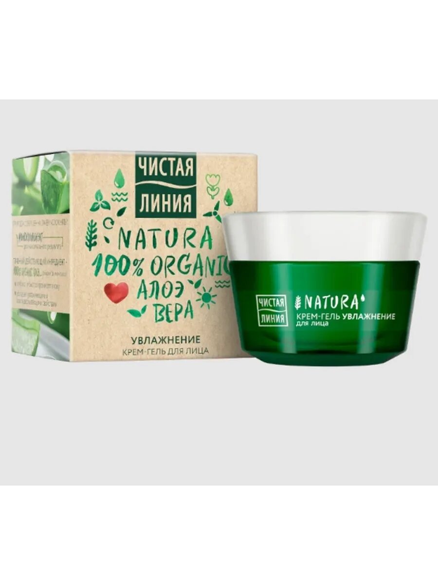 Чистая линия Natura Крем-гель для лица, крем для лица, увлаж