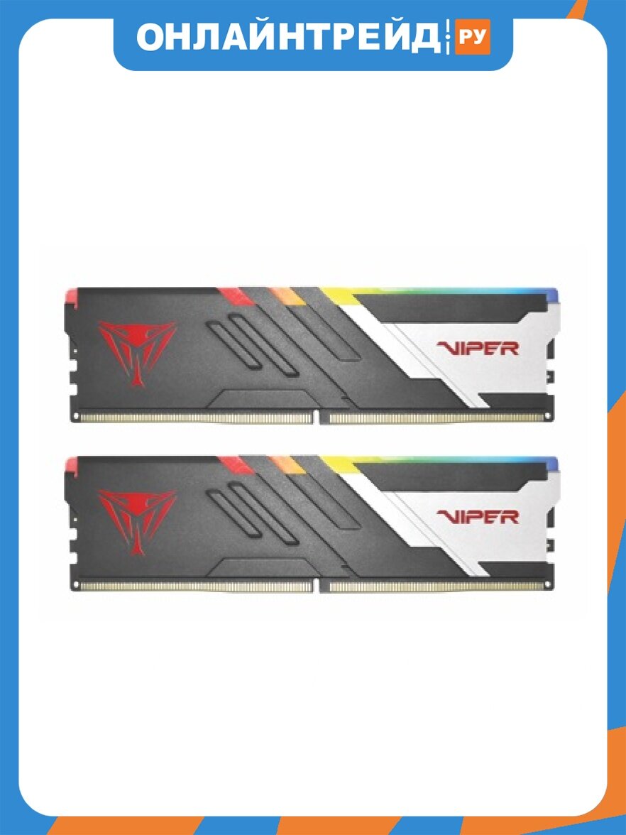 Оперативная память Patriot 16Gb (8Gbx2) DDR5-6000 Viper Venom RGB DIMM (PVVR516G600C36K)