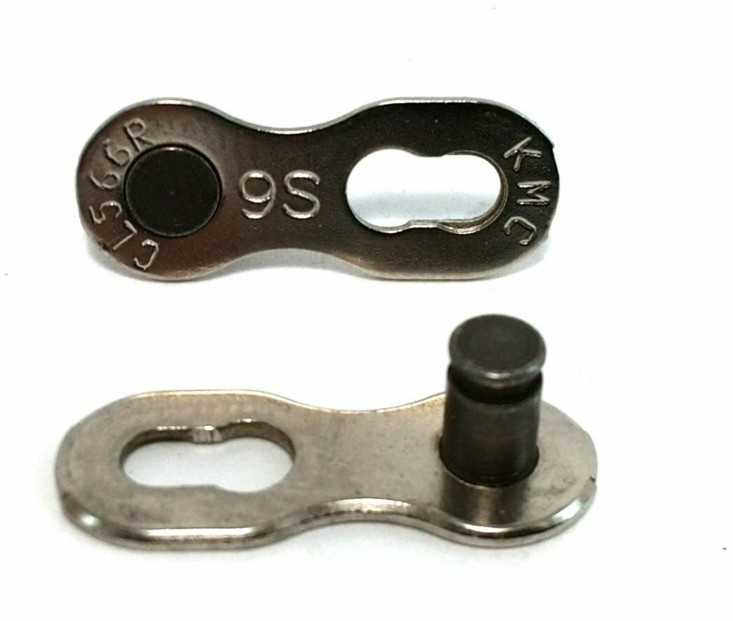 Замок цепи CL566R КМС для 9 скоростной цепи, двухсоставной, 1/2"х11/128", пин 6.6мм