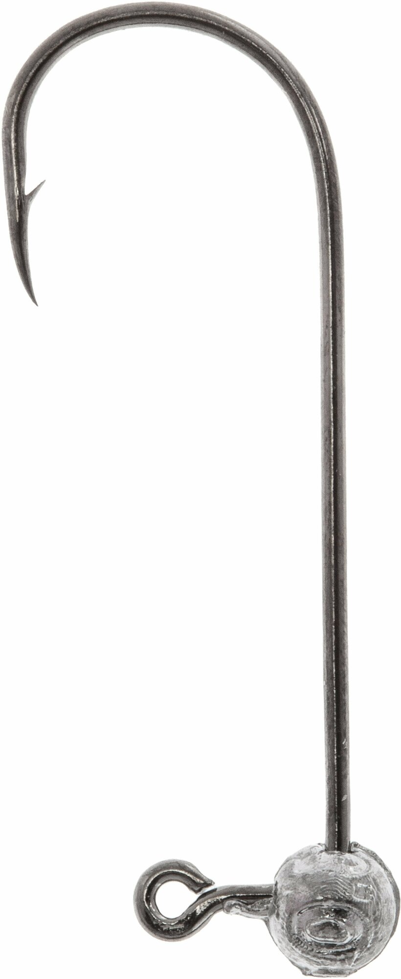 Джиг-Головка Микро "Catcher" без юбки, черный никель, ловля на джиг, рыболовный крючок Gamakatsu, 10шт/упак