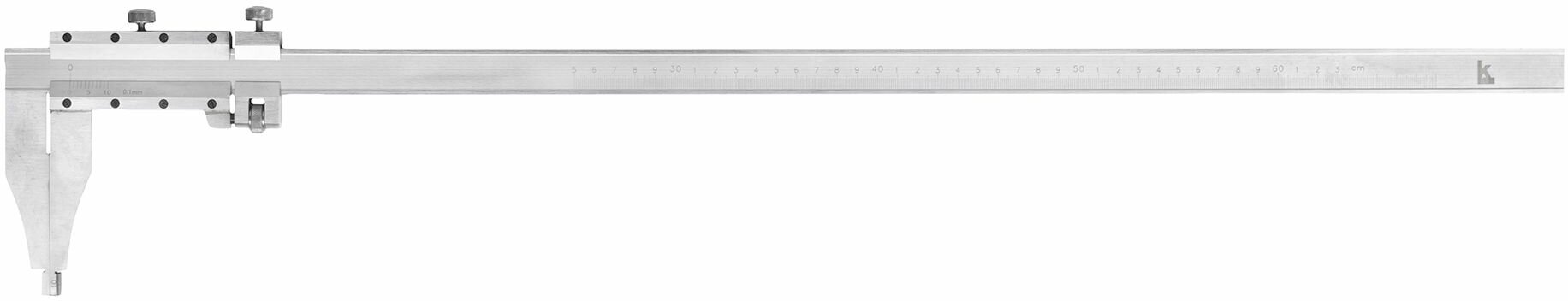Штангенциркуль ШЦ-3-1600-0.1 губки 150мм (грси №77302-20) КЛБ