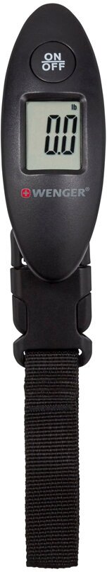 Мини-весы для багажа WENGER электронные, черные, АБС-пластик, до 40 кг