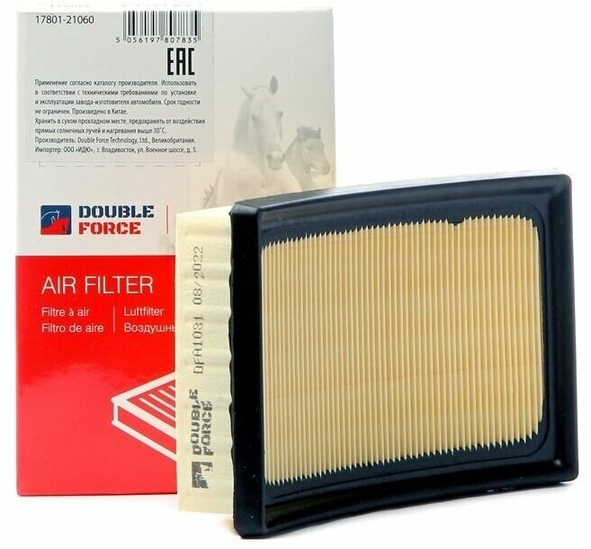Фильтр воздушный для Тойота DOUBLE FORCE арт. DFA1031 TOYOTA Vitz, Yaris III, Prius, Corolla XI