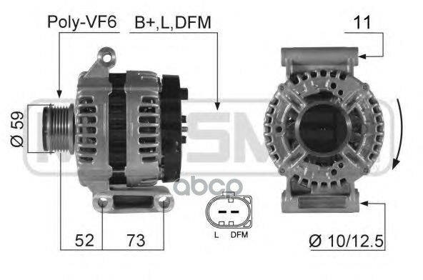 Генератор FORD TRANSIT/PEUGEOT BOXER 06- 210421 Era арт. 210421