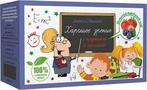 Школьный Алфит-6 чай Хорошее зрение с клубникой и черникой 25 фильтр-пакетов 24 мес.