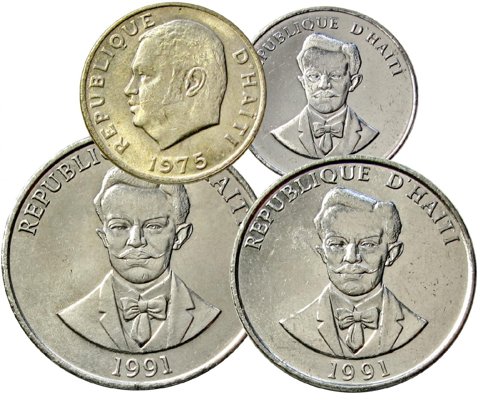 Набор монет 1975-1997 Гаити UNC