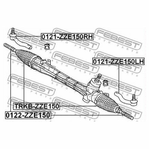 Тяга рулевая Febest 0122zze150 для Toyota Auris, Corolla, Corolla Rumion