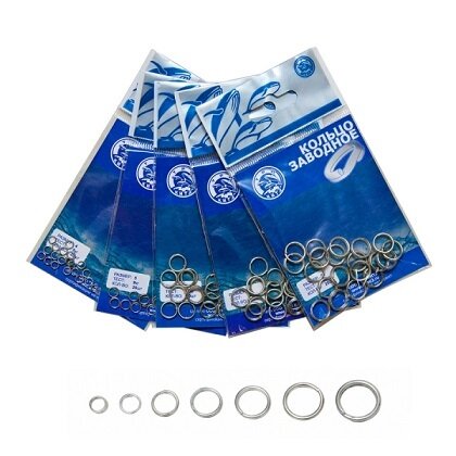 Кольцо заводное d -6 тест-12.5 кг (уп/20шт)