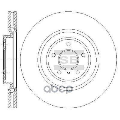 Диск Тормозной Infiniti Fx/Q70/Qx70 Передний Вент. D 354Мм. Sangsin brake арт. SD4228