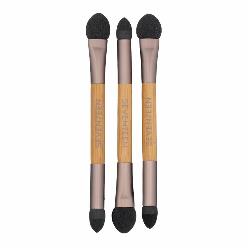 Спонж Seventeen Accessories Eyesh Sponge Appl Bamboo, Набор из 3 аппликаторов для теней, Набор: 3 шт
