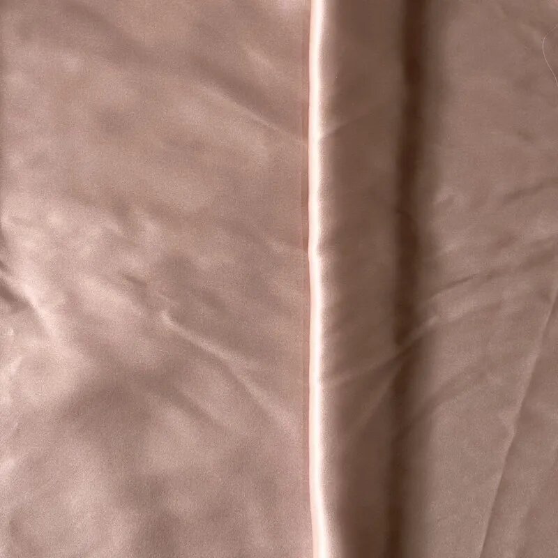 Шелковая ткань тутового шелка многоцветная 114 см Розовый, 1 meter, cameo brown