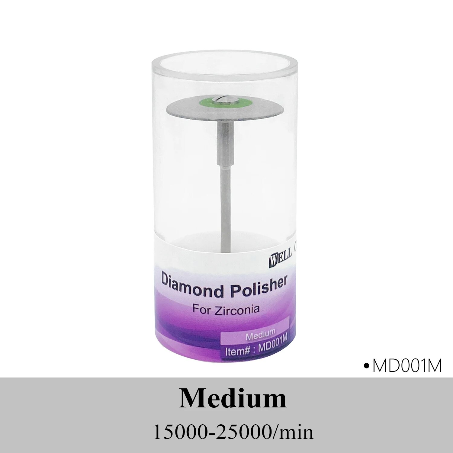 WELL Diamond Polisher for Zirconia Medium MD001M