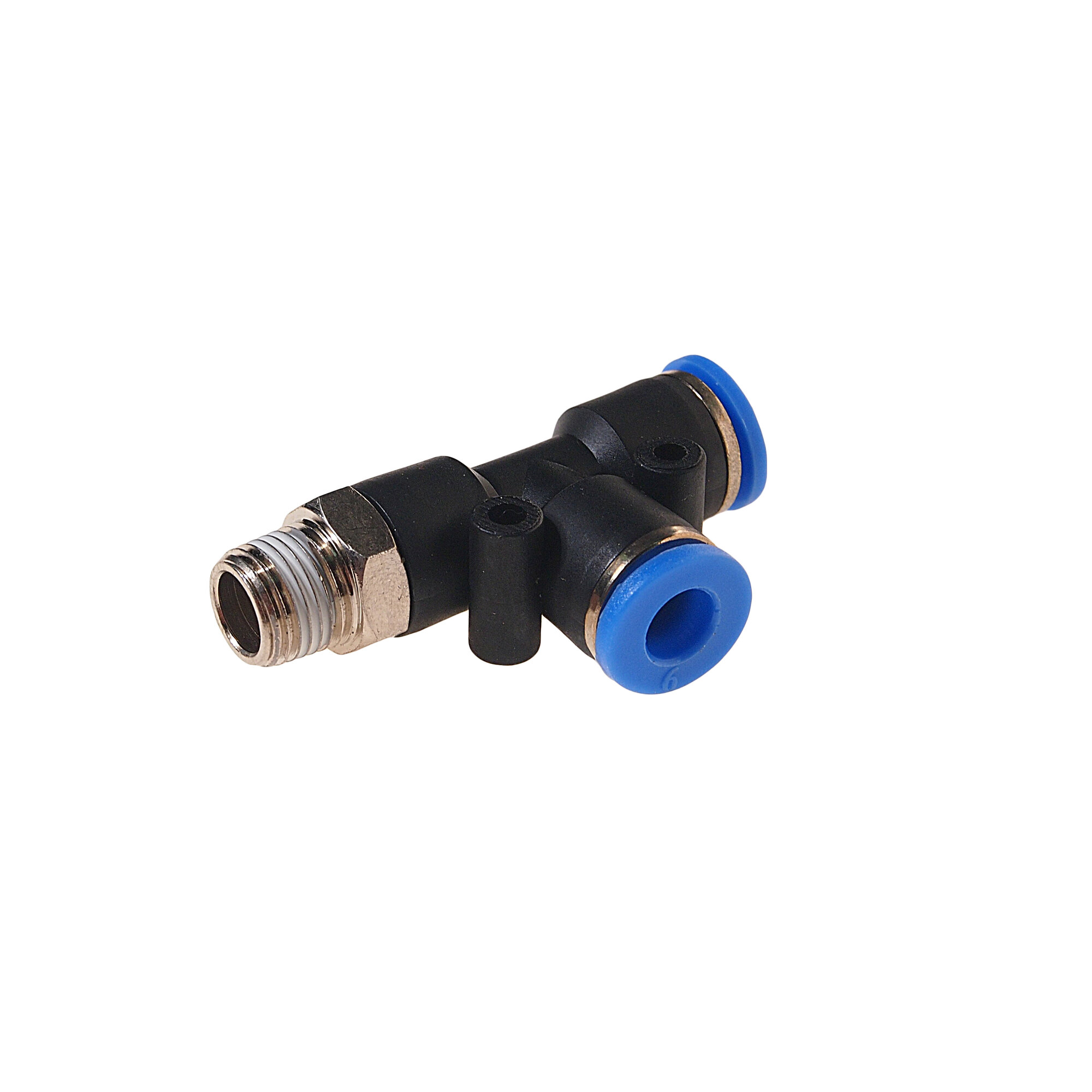 Фитинг RF-SPD06-01 Т-образный для пластиковых трубок 6мм с наружной резьбой 1/8" ROCKFORCE