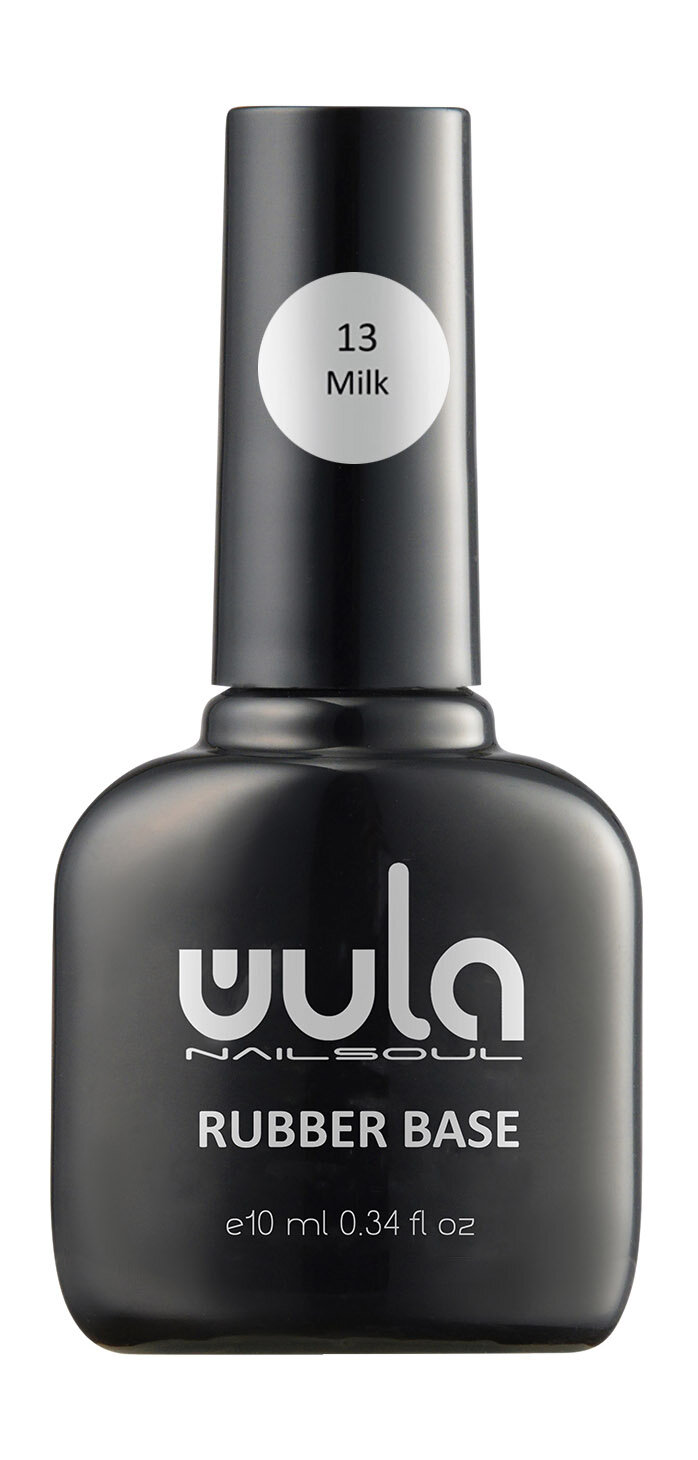 WULA NAILSOUL Гель-лак для ногтей Каучуковая камуфлирующая база, 10 мл, 13 молочный