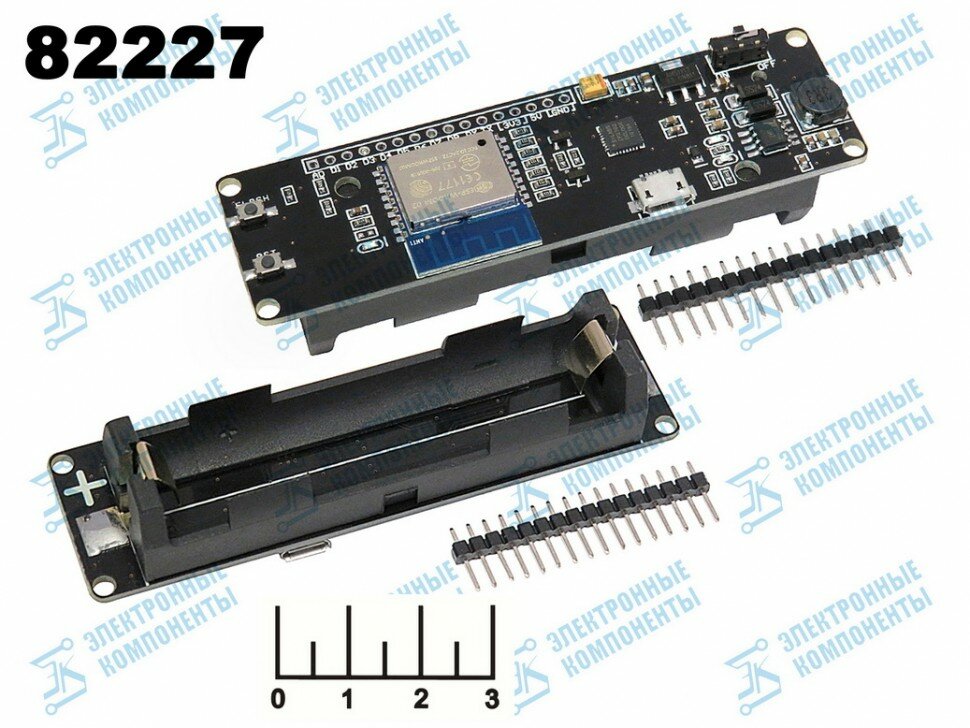 Радиоконструктор Arduino battery Wi-Fi module ESP-8266-01 (ESP-WROOM-02+CP2102)