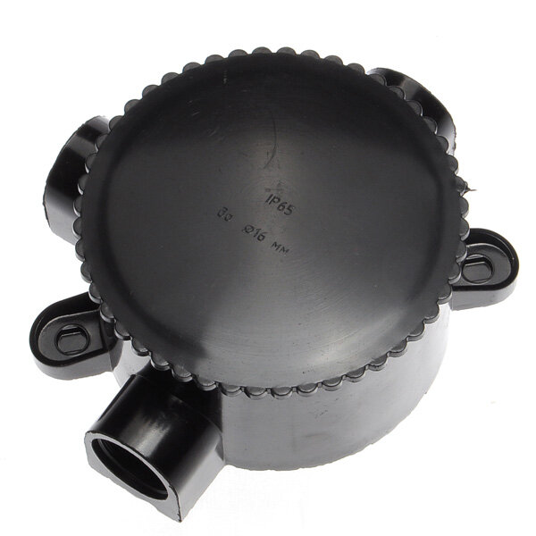 Коробка КЭМ 2-660-3 У-409-3 распаечная карболит 3-х рожковая D=95мм Н=60мм IP65 черная (6 шт. в наборе)