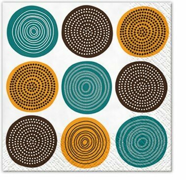 #SDL030302 Салфетка трехслойная для декупажа "Племенная модель" 33 x 33 см PAW Decor Collection 4 шт