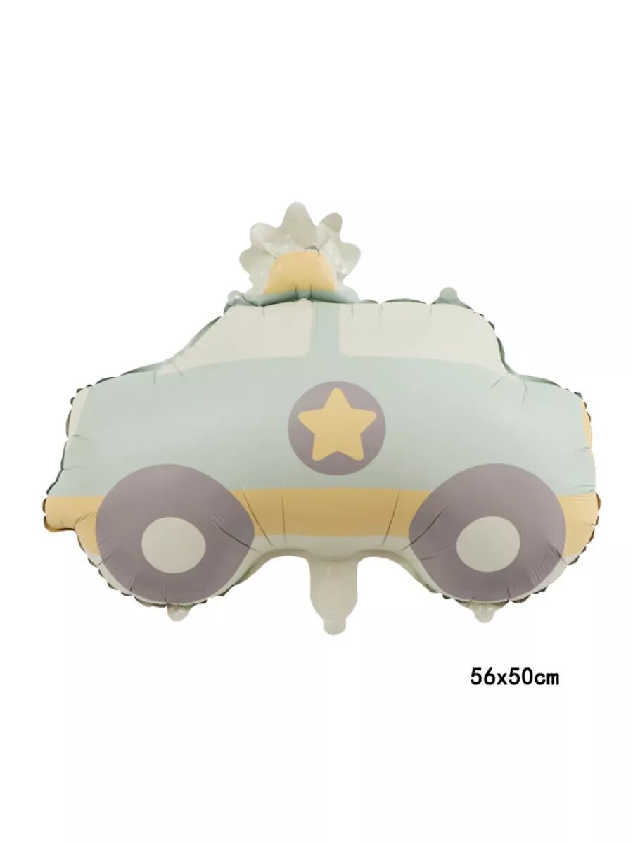 Шар Фигура фольгированная, машина, сатин 56*50 кит