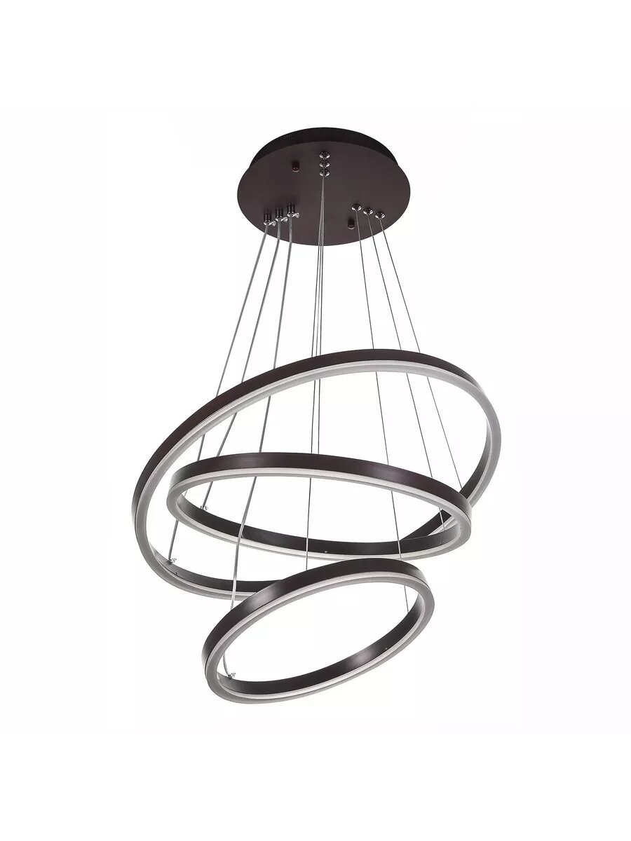 Люстра newrgy lighting MD55000-3 DIM CF, черный, цоколь LED, 95 Вт, свет теплый белый, холодный белый, 3300K-5000K, для спальни