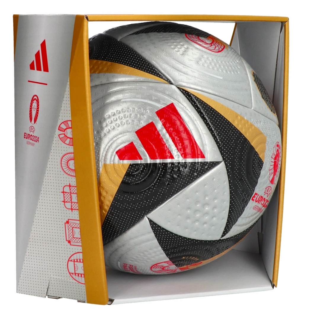 Мяч футбольный EURO 24 Fussballiebe FINAL IS7436 серый