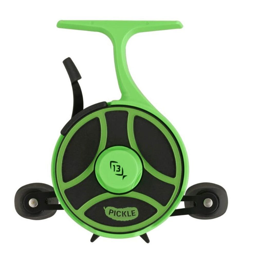 Катушка зимняя инерционная 13 FISHING FreeFall Ghost Radioactive Pickle RH (Green)