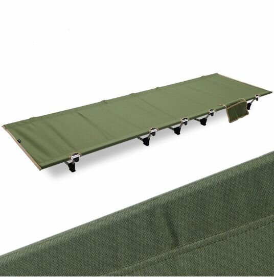 Легкая походная кровать, дорожная складная походная кровать, 187 см, армейский зеленый