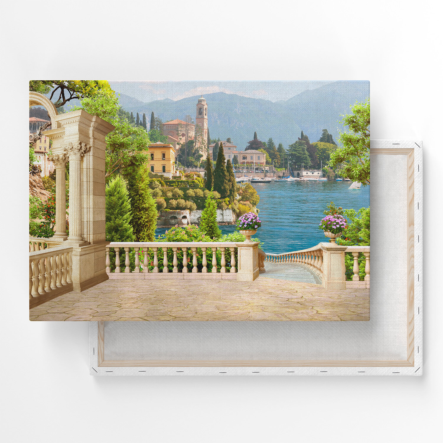 Картина на холсте, репродукция / Побережье Италии / Размер 30 x 40 см