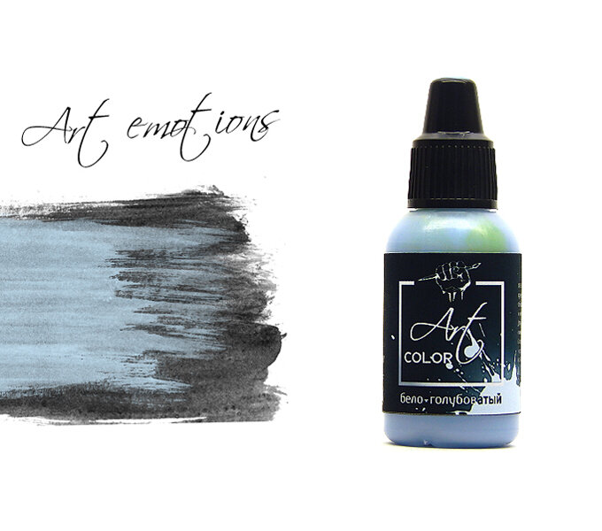 Краска акриловая ART19 Бело-голубоватый (White bluish) 18 мл Pacific88