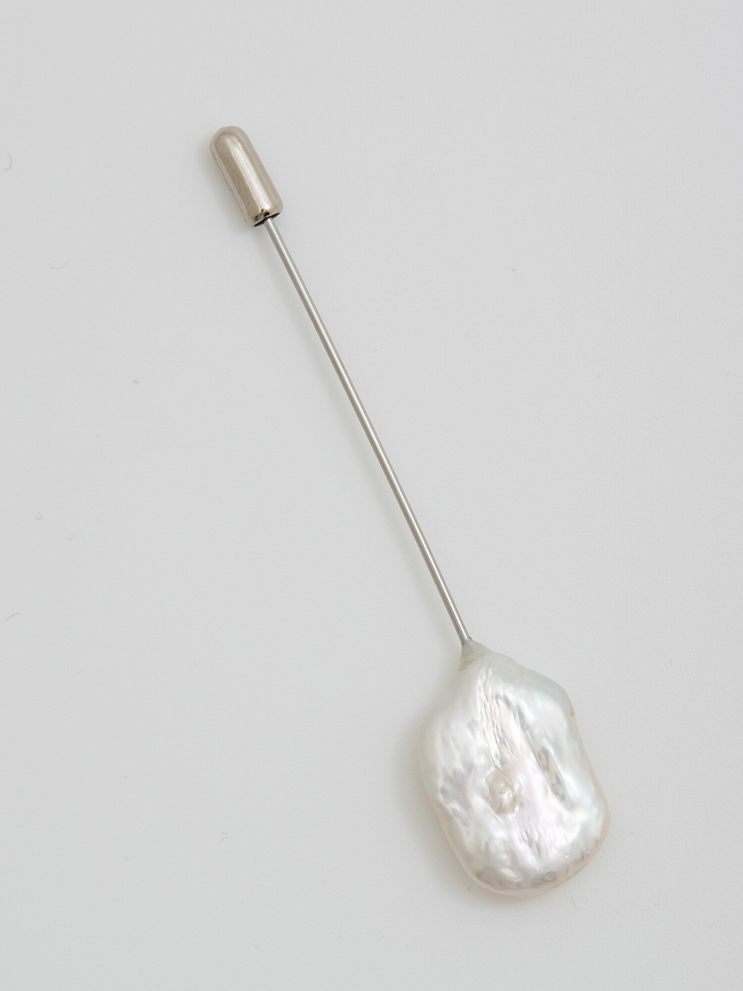 Брошь, жемчуг пресноводный культивированный