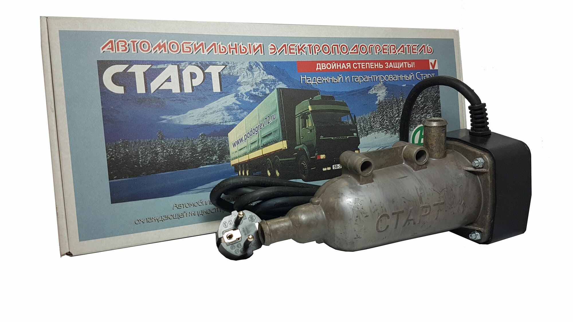 Электроподогреватель двигателя "старт" 3 кВт урал с дв. ЯМЗ 236 с турбонаддувом