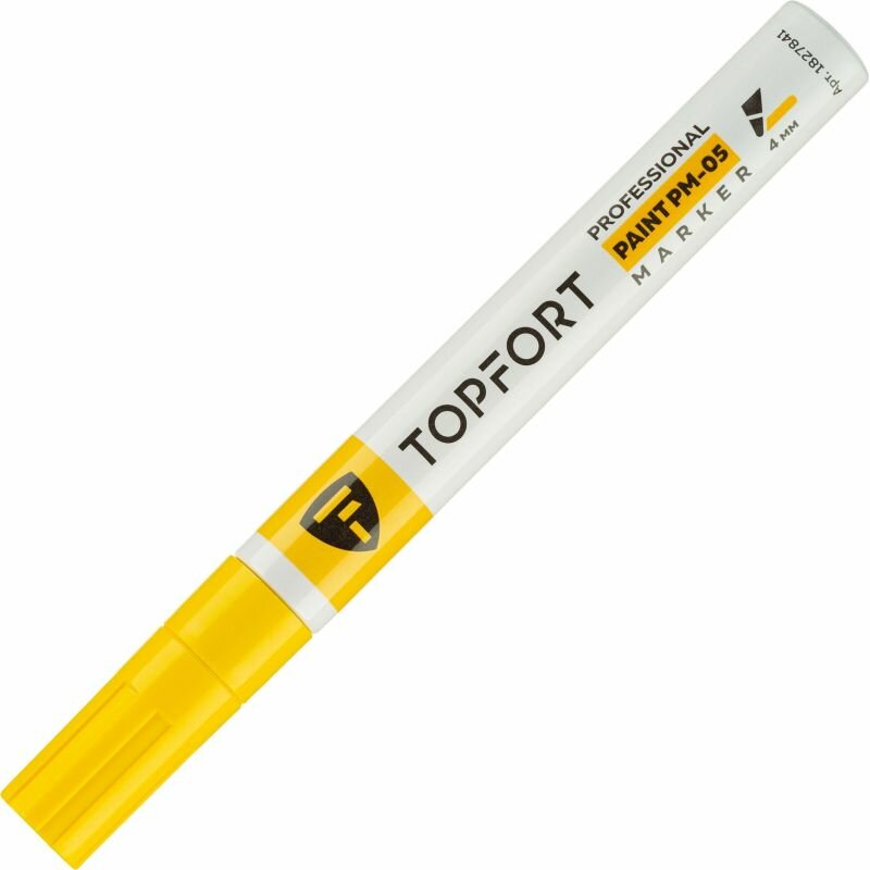 TOPFORT Маркер лаковый Paint 4 мм желтый