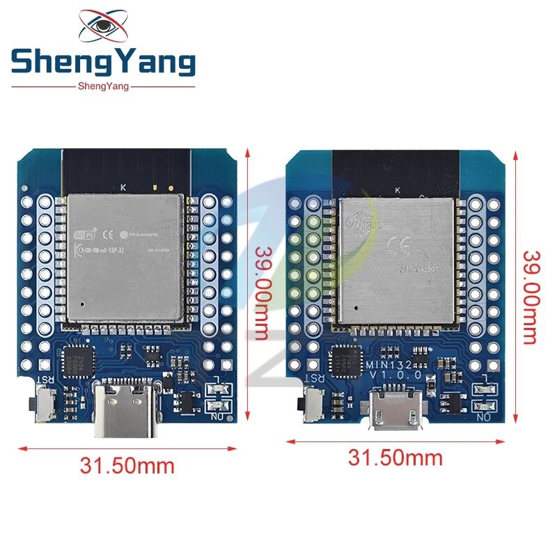 ESP32 Micro (CP2104) плата разработки IoT, Micro USB — фото 1