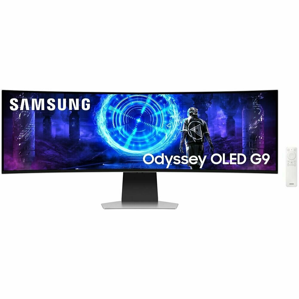Монитор 49" Samsung Odyssey G9 (LS49DG952SIXCI) OLED разрешение 5120x1440, изогнутый, серебристый