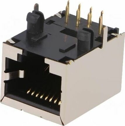 Разъем AMPHENOL FRJAE-488 Гнездо RJ45 PIN: 8 экранированный Конф: 8p8c THT 1шт