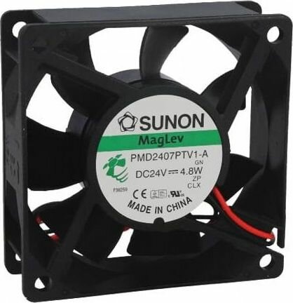 Вентилятор SUNON PMD2407PTV1-A. GN осевой 24В DC 70x70x25мм подшипник Vapo 83,25куб. м/ч 44дБА 1шт