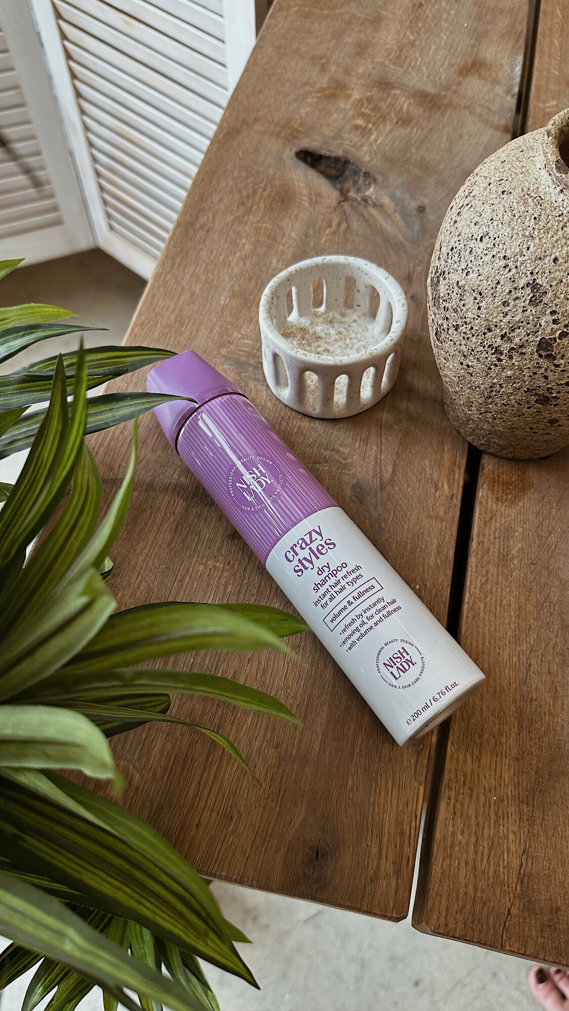 NISHLADY / Dry shampoo volume & fullness / Сухой шампунь для придания объема и насыщенности 200 мл