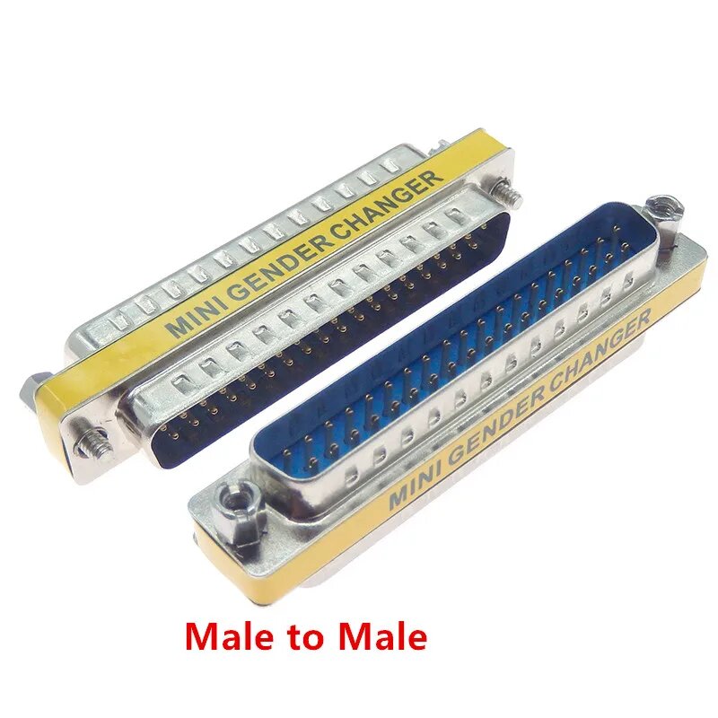 Мини-переходники разъемов RS232 DB9 DB15 DB25 DB37 37 Male to Male