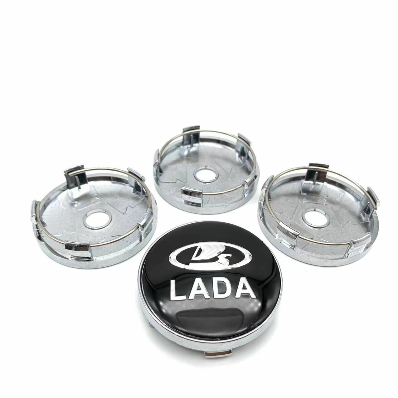 Колпачки заглушки на литые диски LADA 60/56/10 мм, 4 шт.