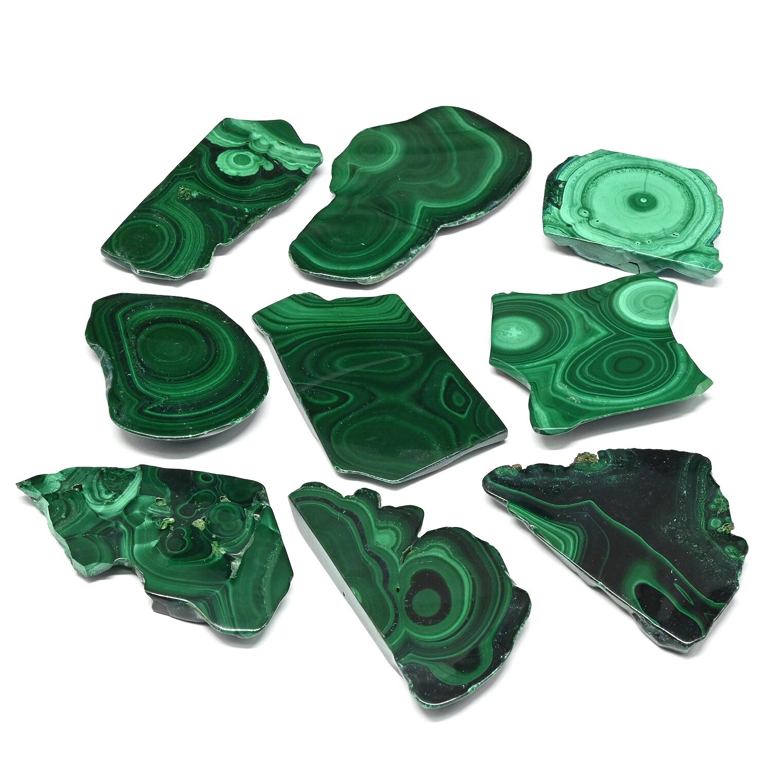 Минерал малахит 62*44*8мм, 60-69г .