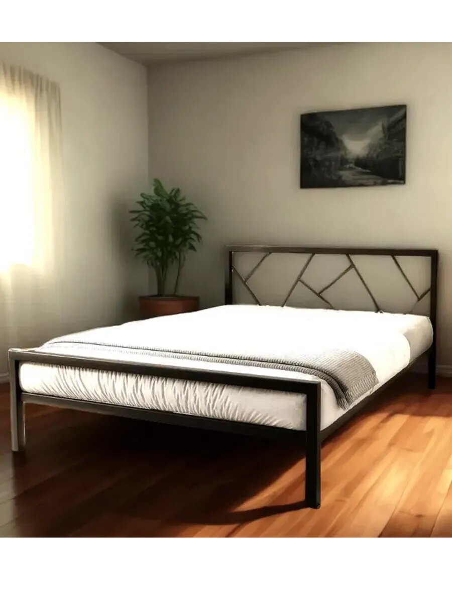 Кровать Loft Mebel "Цезарион" 160 Loft Mebel, кованая, усиленная, двухспальная