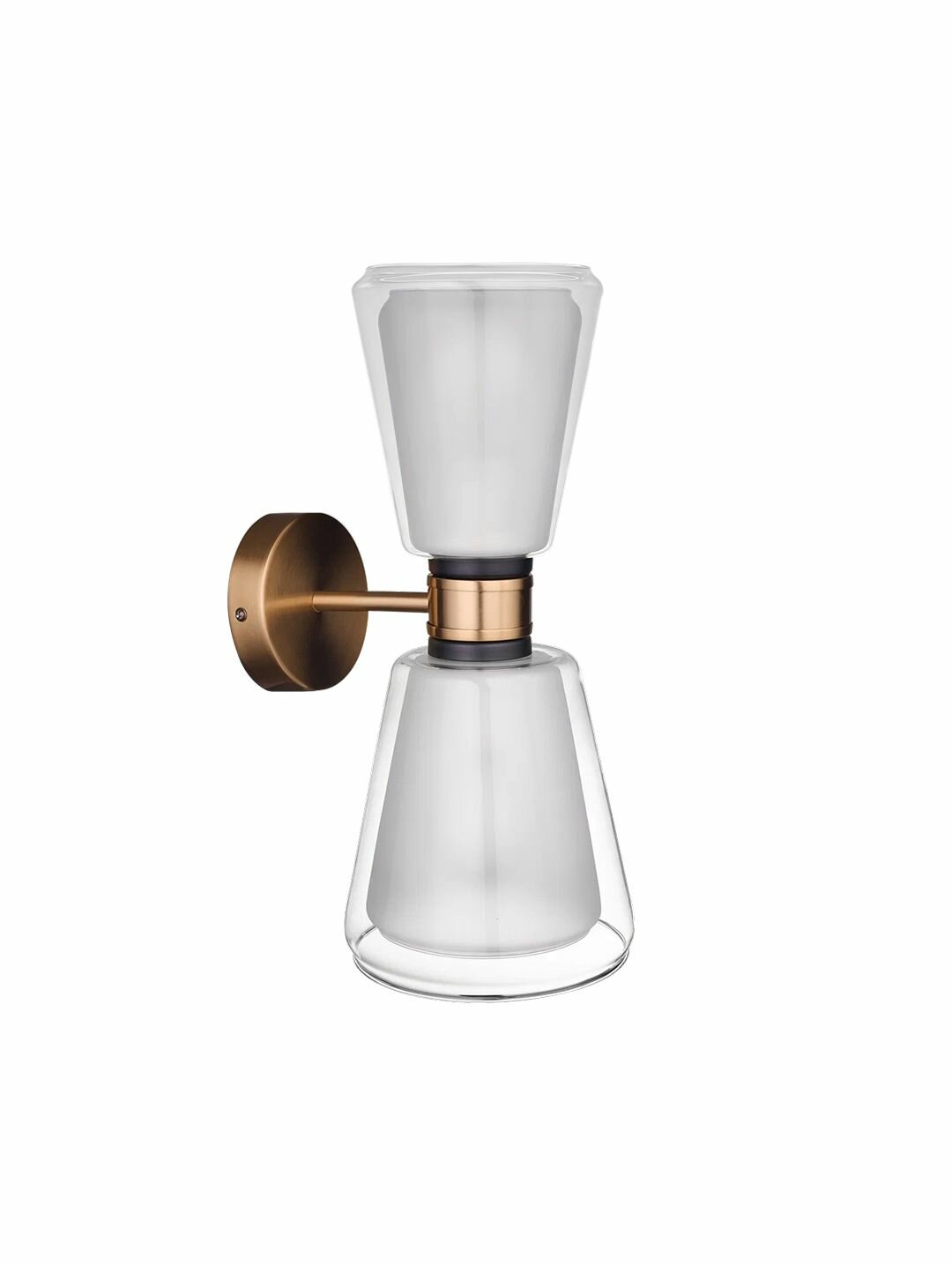 Бра настенный светильник URBAN KONUS 155 DBL // металл / стекло, цоколь E27 // Лаборатория света "33 Идеи"