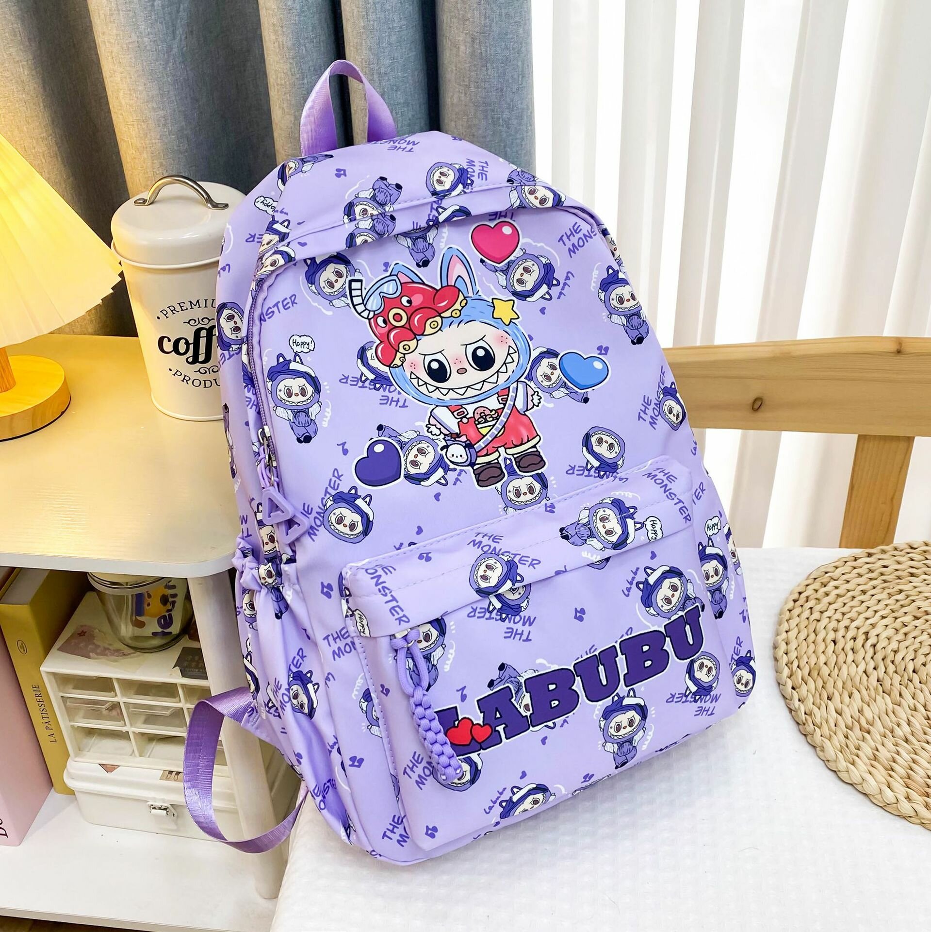 Школьный рюкзак для девочек Labubu Легкий рюкзак для школы и прогулок