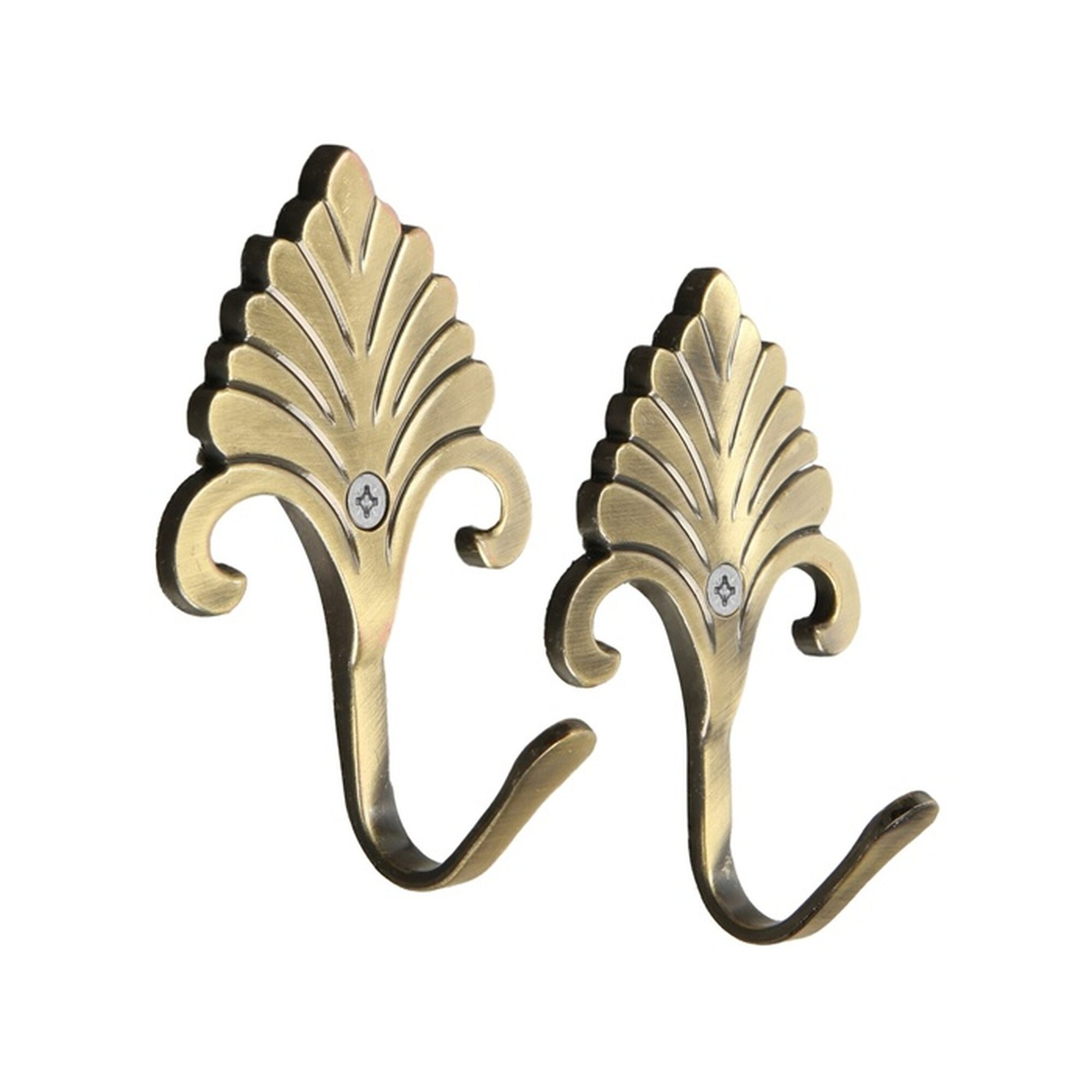 Крючок однорожковый для штор CAPPIO KC111, цвет бронза, 2 шт.